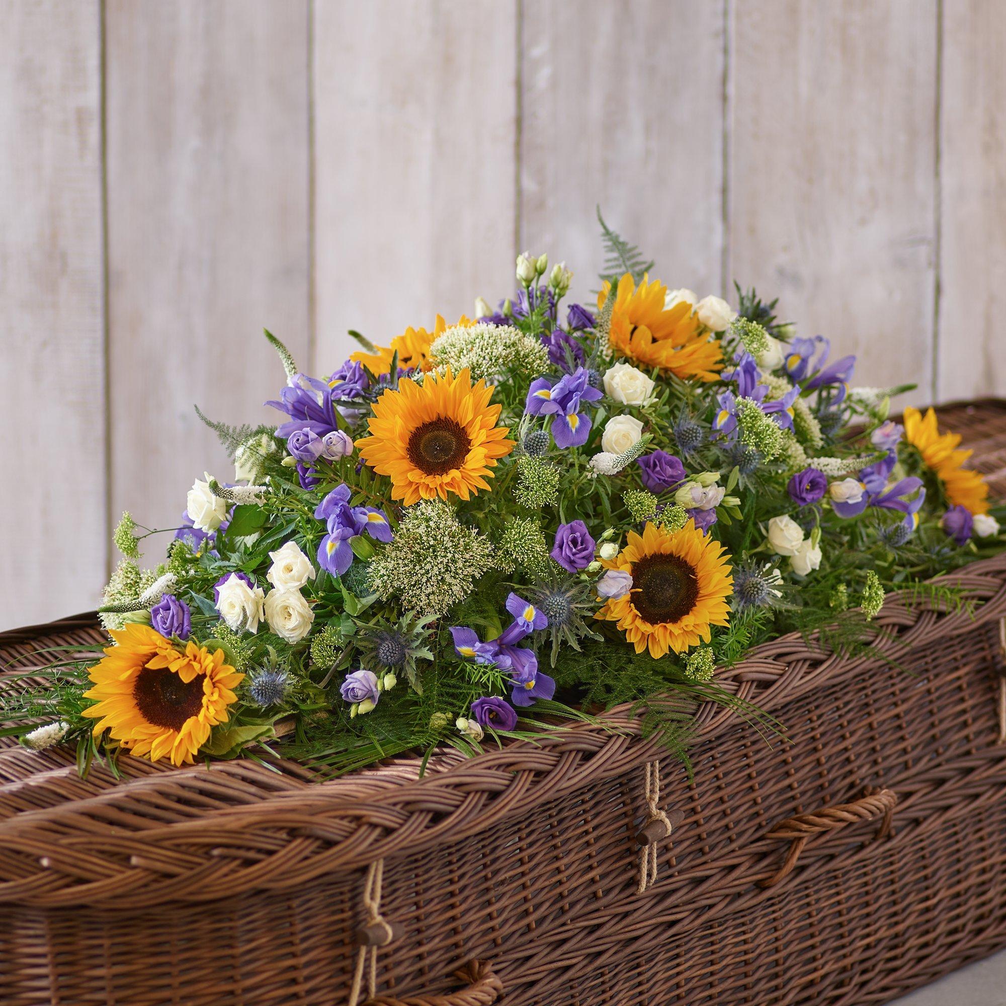 Sunflower Mix Casket Spray - Interflora | Interflora