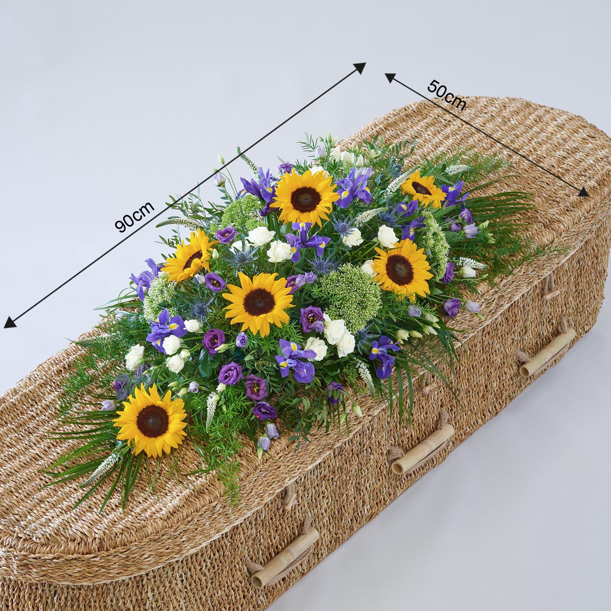 Sunflower Mix Casket Spray | Interflora
