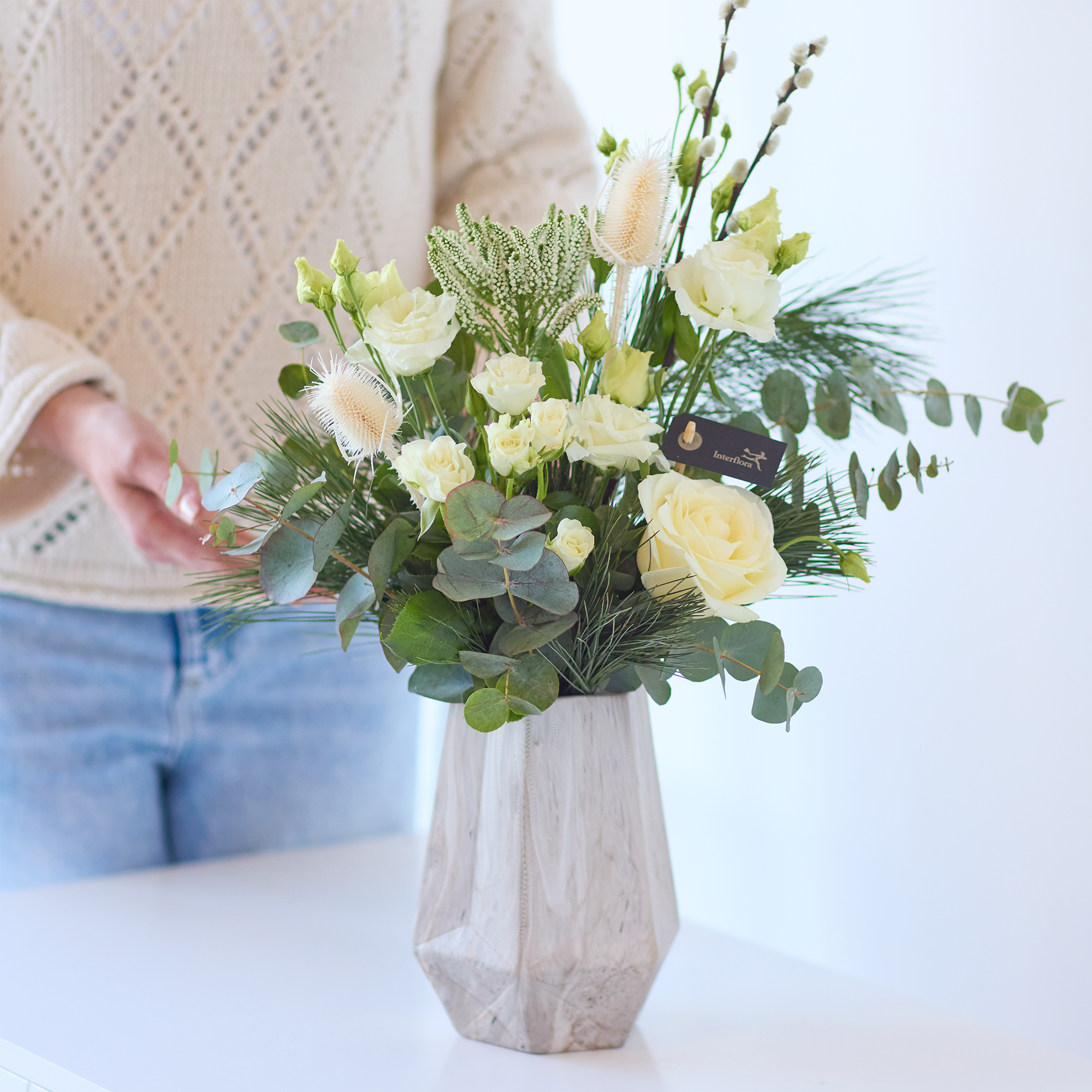 December Flower Arrangement Floral Table